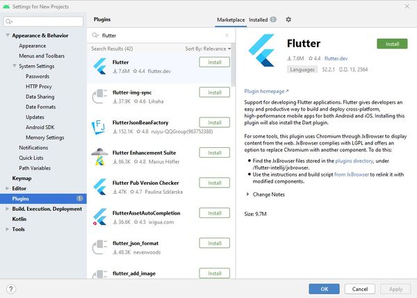 ติดตั้ง Flutter และ Android SDK แล้วเริ่มสร้างแอพ